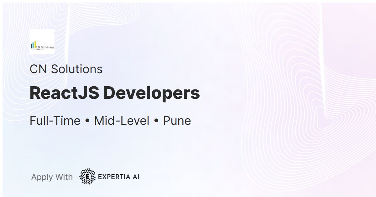 ReactJS Developers Job | Pune | Mid-Level
