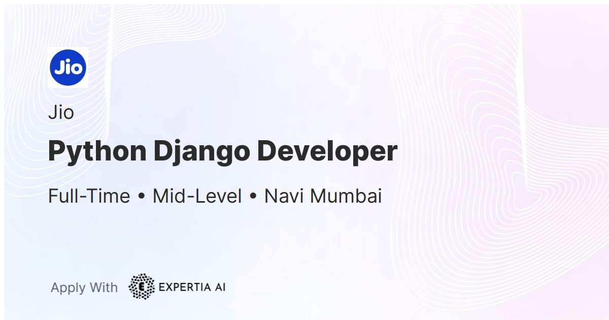 Python Django Developer Job | Navi Mumbai | Mid-Level