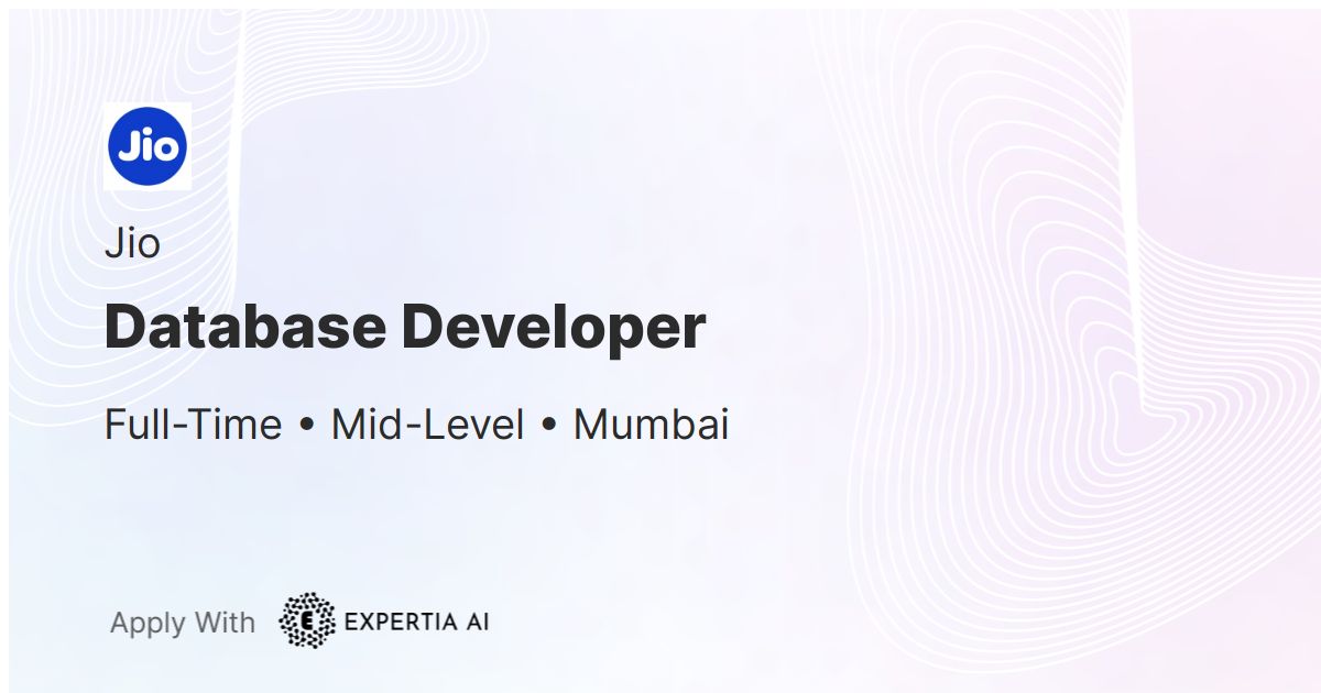 Database Developer Job | Mumbai | Mid-Level