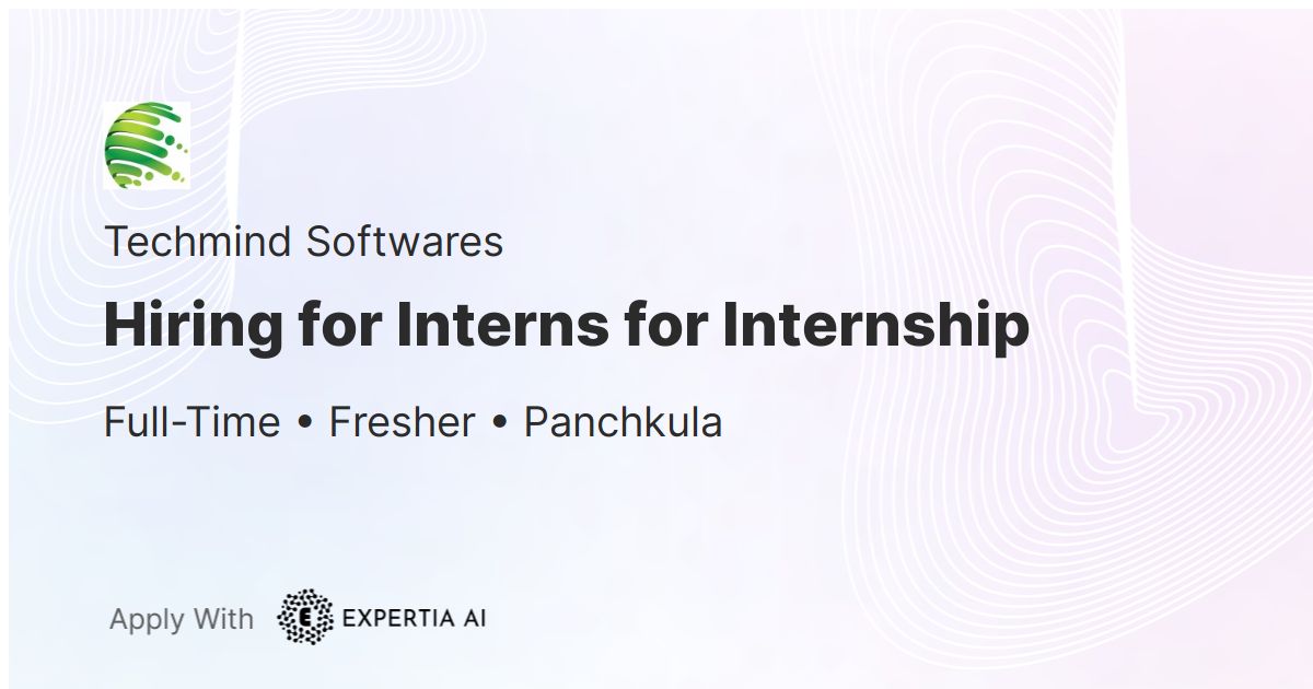 Hiring for Interns for Internship Job | Panchkula | Fresher