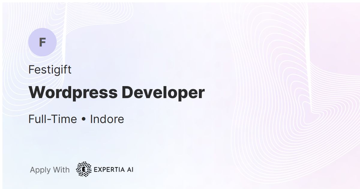 Wordpress Developer Job | Indore | Fresher