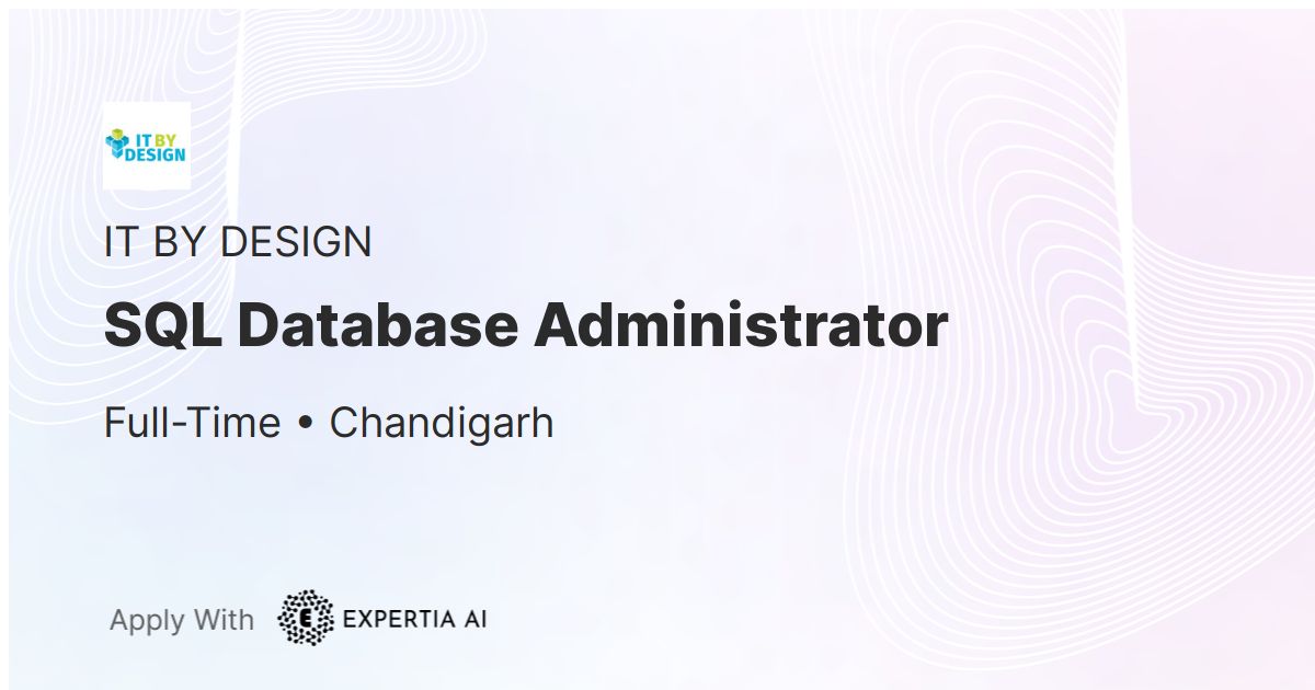 SQL Database Administrator Job | Chandigarh | Mid-Level