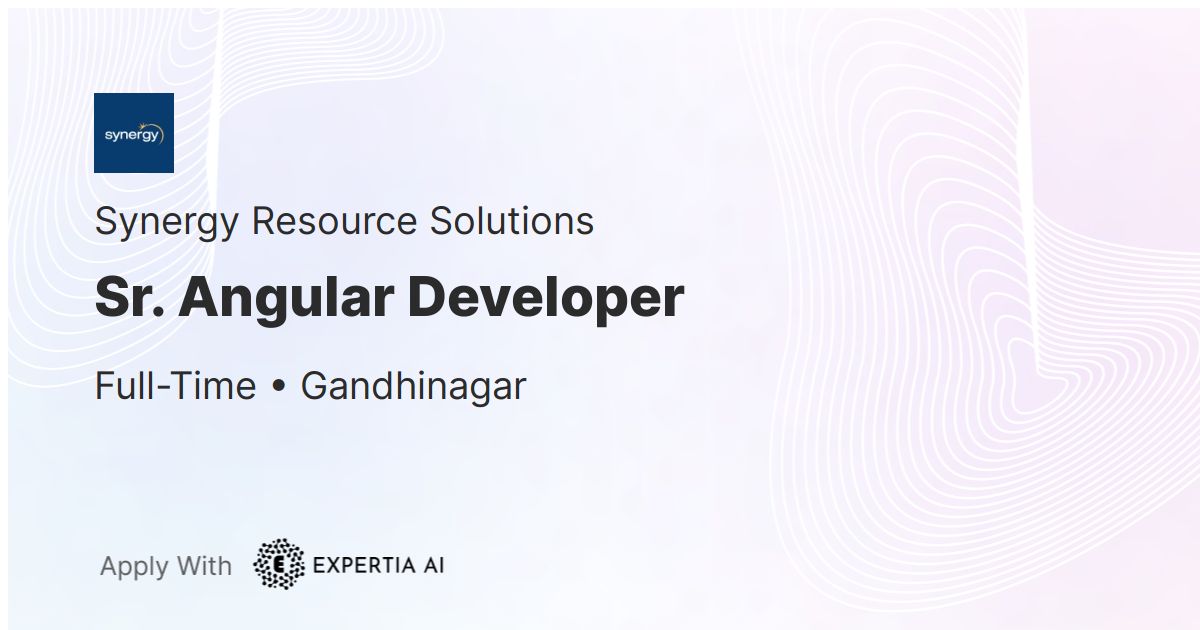 Sr. Angular Developer Job | Gandhinagar | Mid-Level