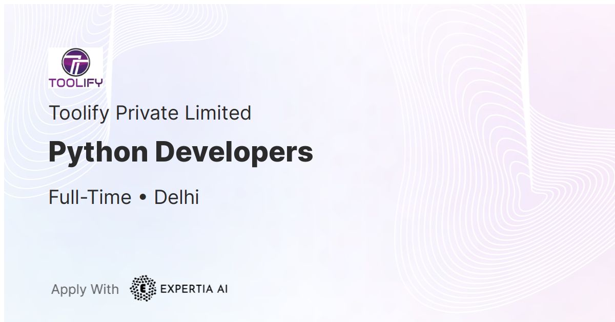 Python Developers Job | Delhi | Senior
