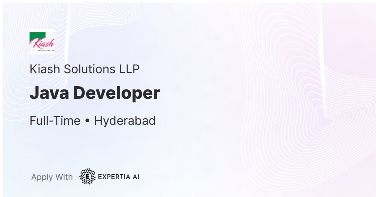 Java Developer Job | Hyderabad | Mid-Level