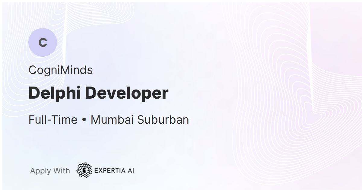 Delphi Developer Job | Mumbai Suburban | Senior