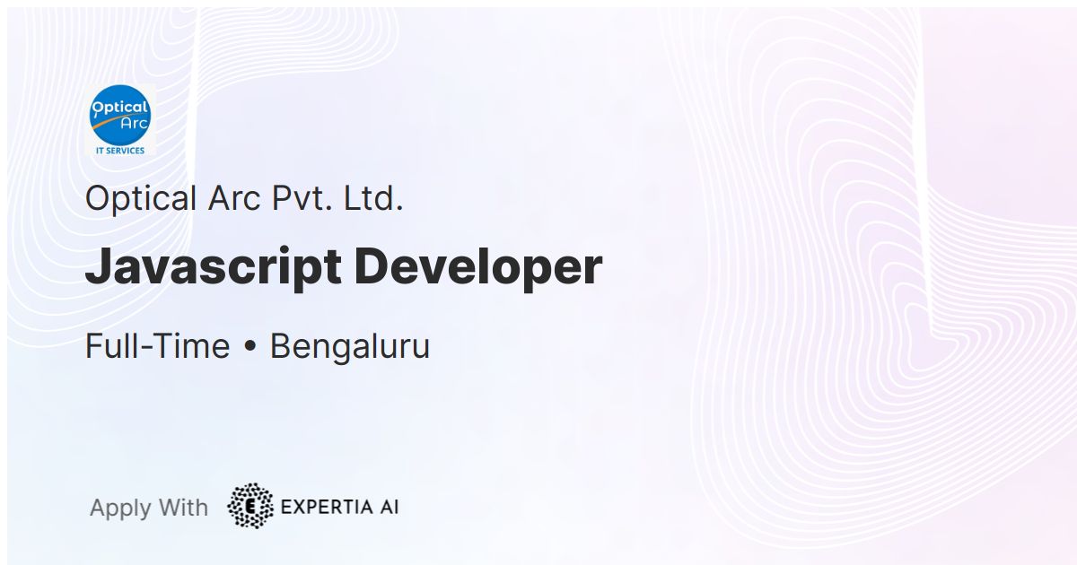 Javascript Developer Job | Bengaluru | Mid-Level