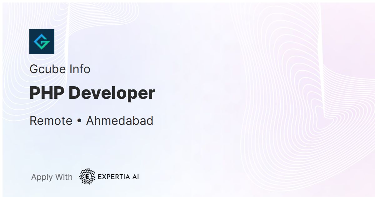 PHP Developer Job | Ahmedabad | Senior