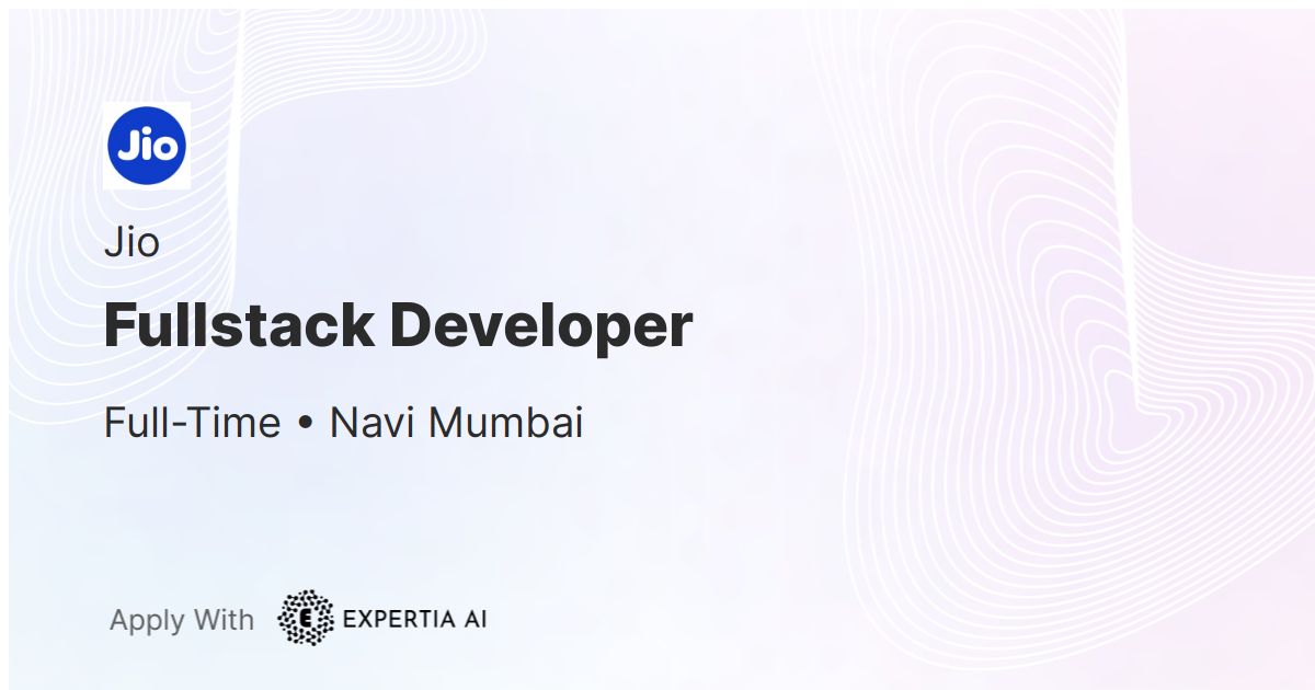 Fullstack Developer Job | Navi Mumbai | Junior