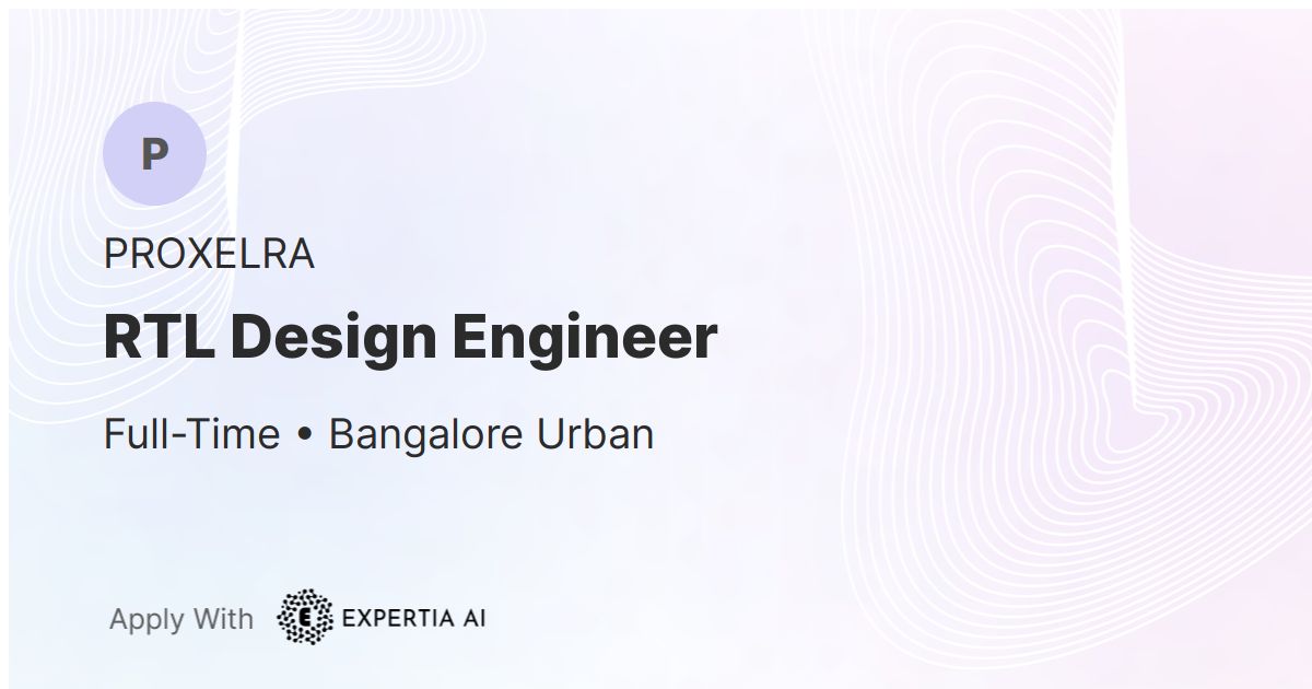 RTL Design Engineer Job | Bangalore Urban | Mid-Level
