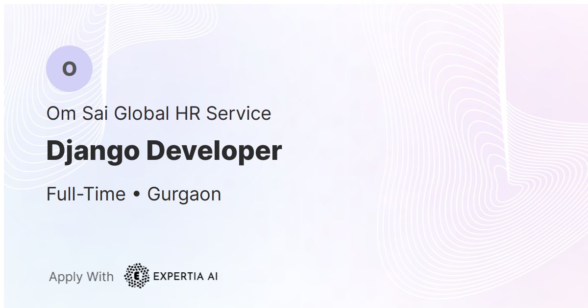Django Developer Job | Gurgaon | Mid-Level