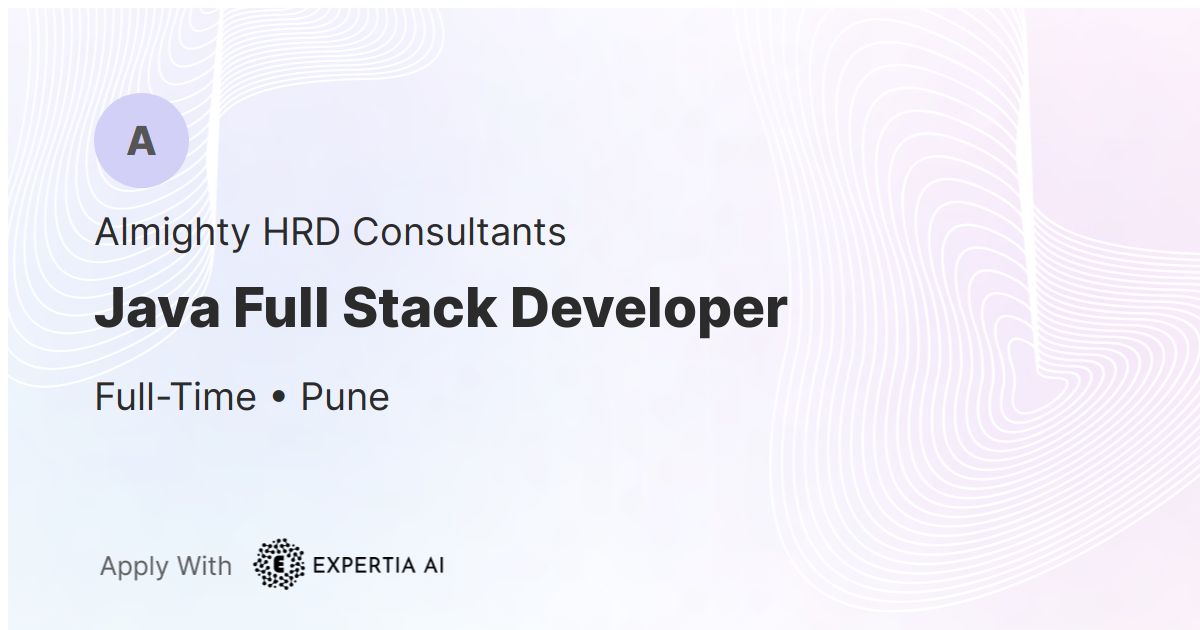 Java Full Stack Developer Job | Pune | Mid-Level