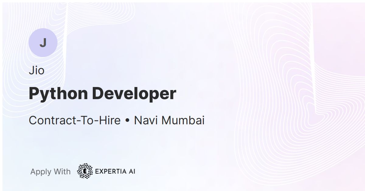 Python Developer Job | Navi Mumbai | Mid-Level