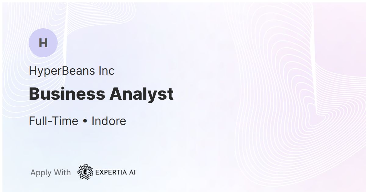 Business Analyst Job | Indore | Mid-Level