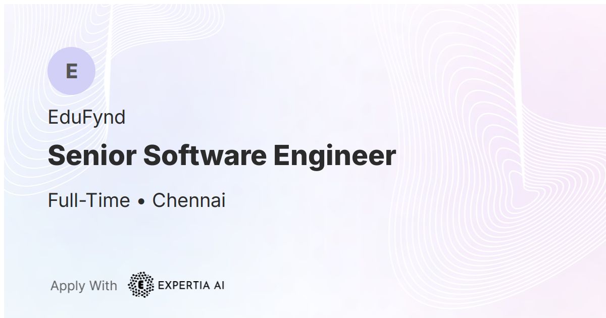 Senior Software Engineer Job | Chennai | Mid-Level
