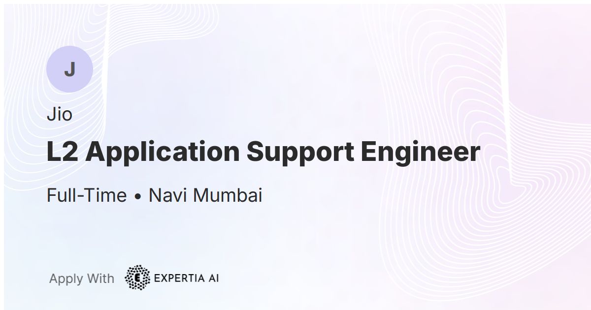 L2 Application Support Engineer Job | Navi Mumbai | Mid-Level