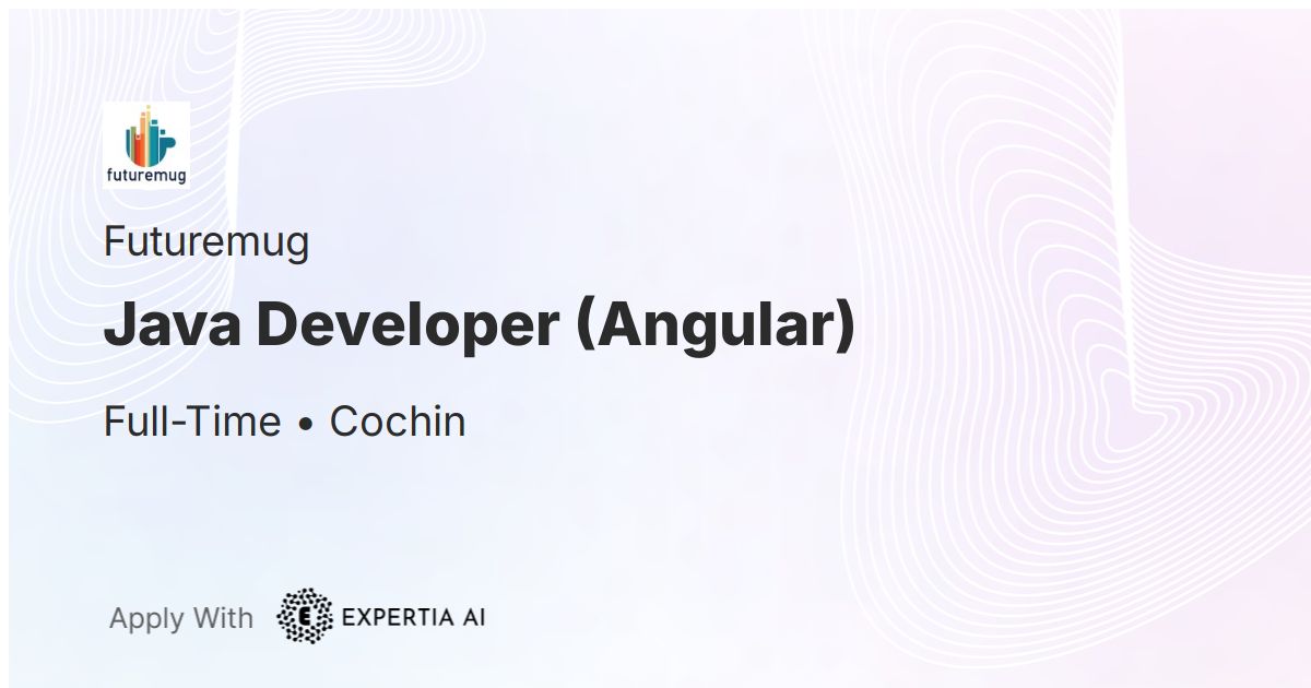 Java Developer (Angular) Job | Cochin | Senior