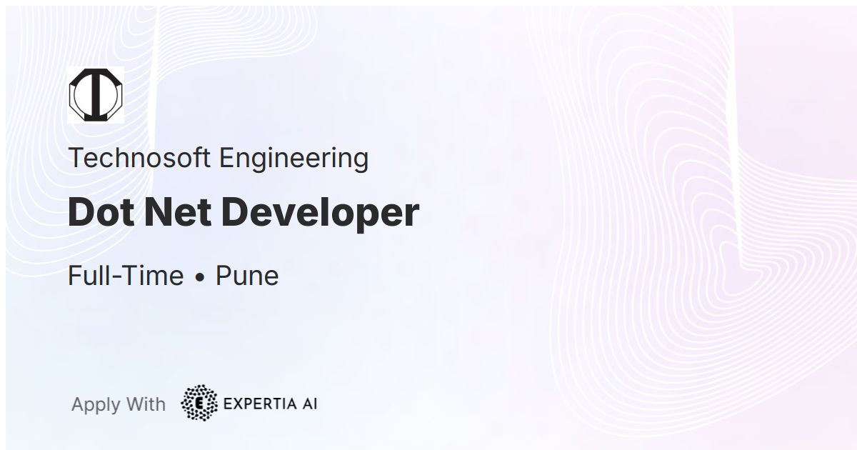Dot Net Developer Job | Pune | Junior