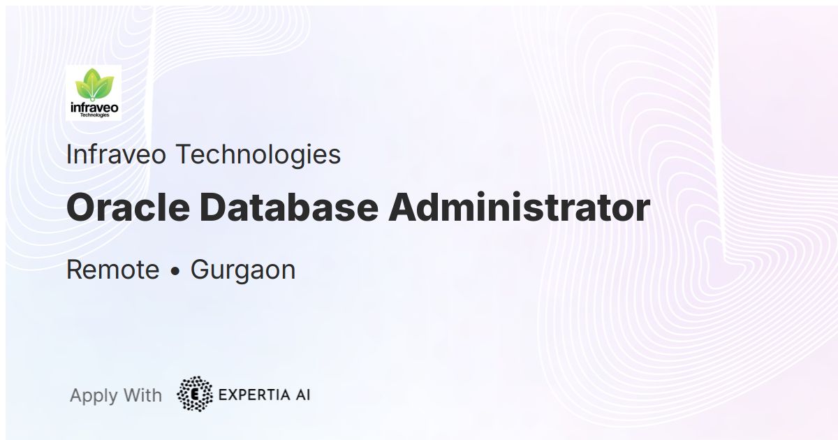 Oracle Database Administrator Job | Gurgaon | Mid-Level