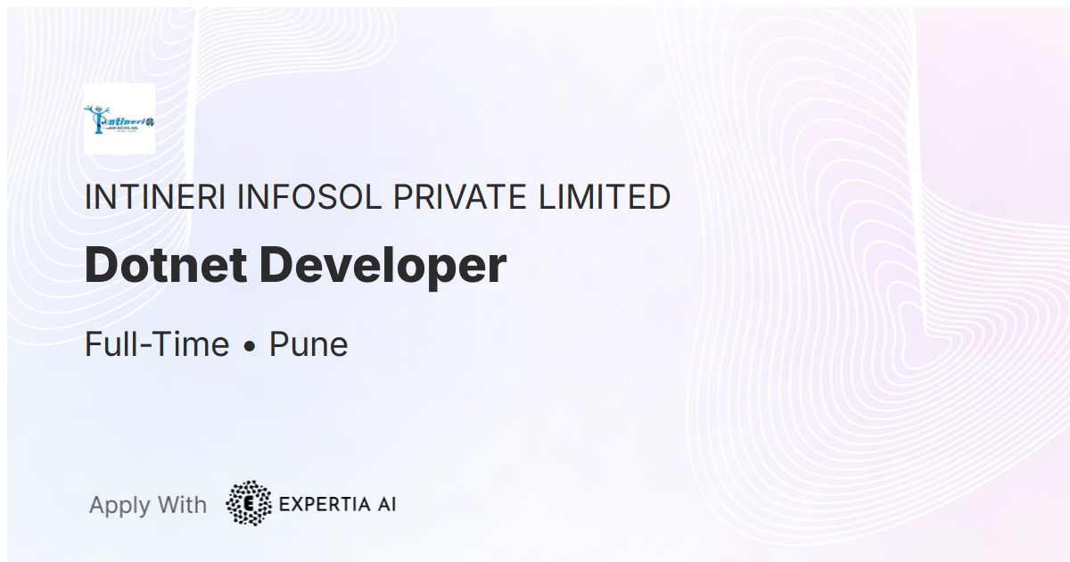Dotnet Developer Job | Pune | Mid-Level