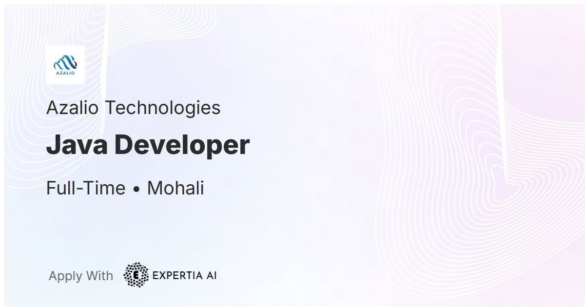 Java Developer Job | Mohali | Mid-Level
