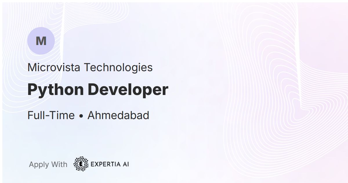 Python Developer Job | Ahmedabad | Mid-Level