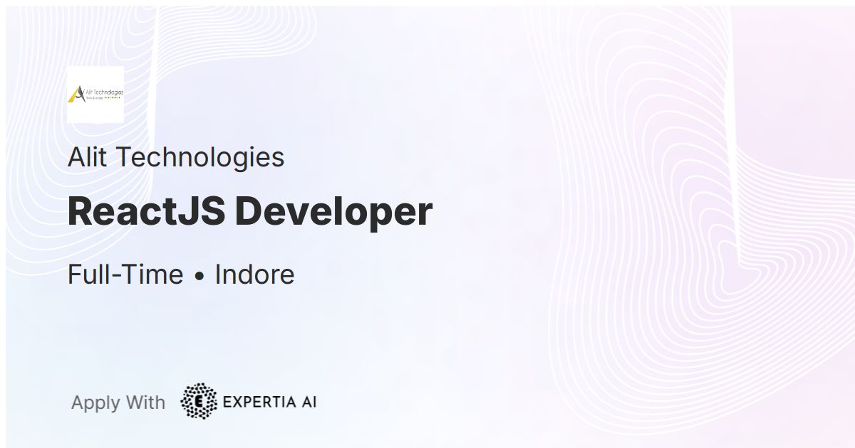 ReactJS Developer Job | Indore | Junior