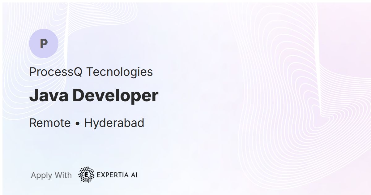 Java Developer Job | Hyderabad | Mid-Level