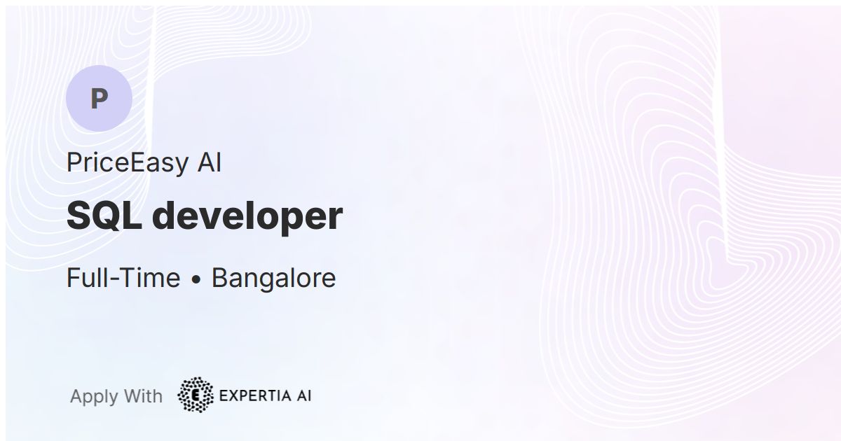 SQL developer Job | Bangalore | Mid-Level
