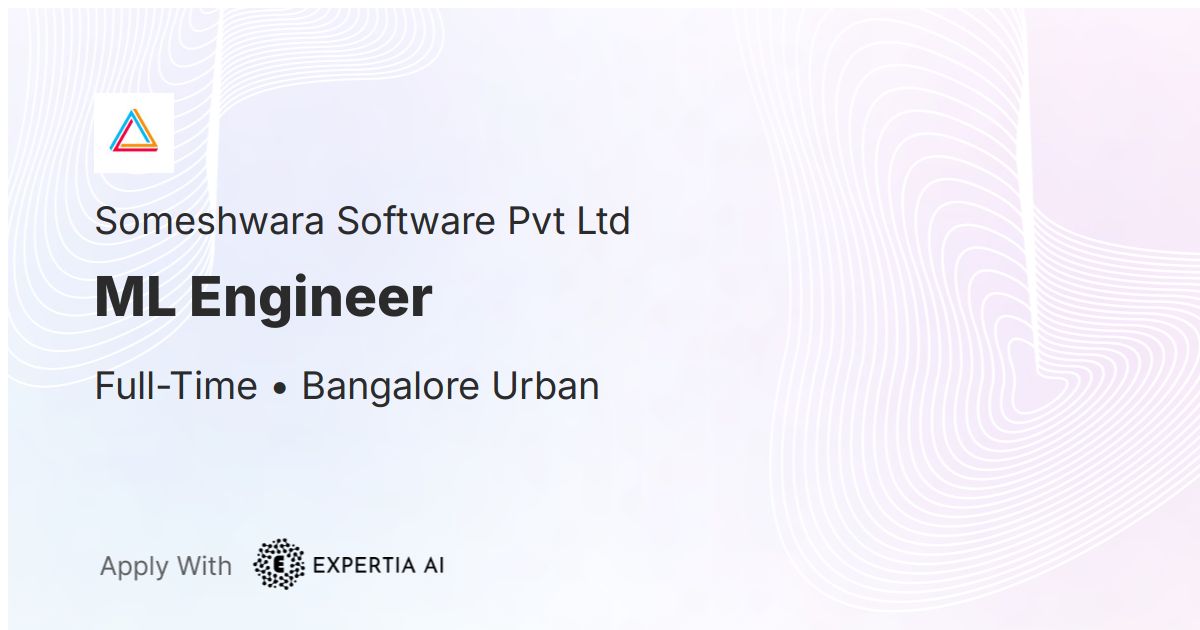 ML Engineer Job | Bangalore Urban | Mid-Level