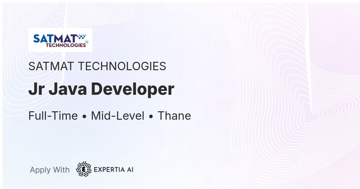 Jr Java Developer Job | Thane | Mid-Level