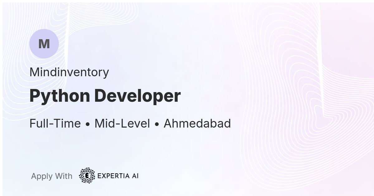 Python Developer Job | Ahmedabad | Mid-Level