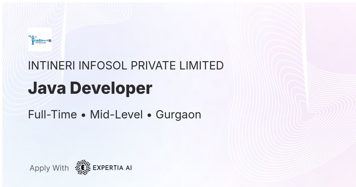 Java Developer Job | Gurgaon | Mid-Level