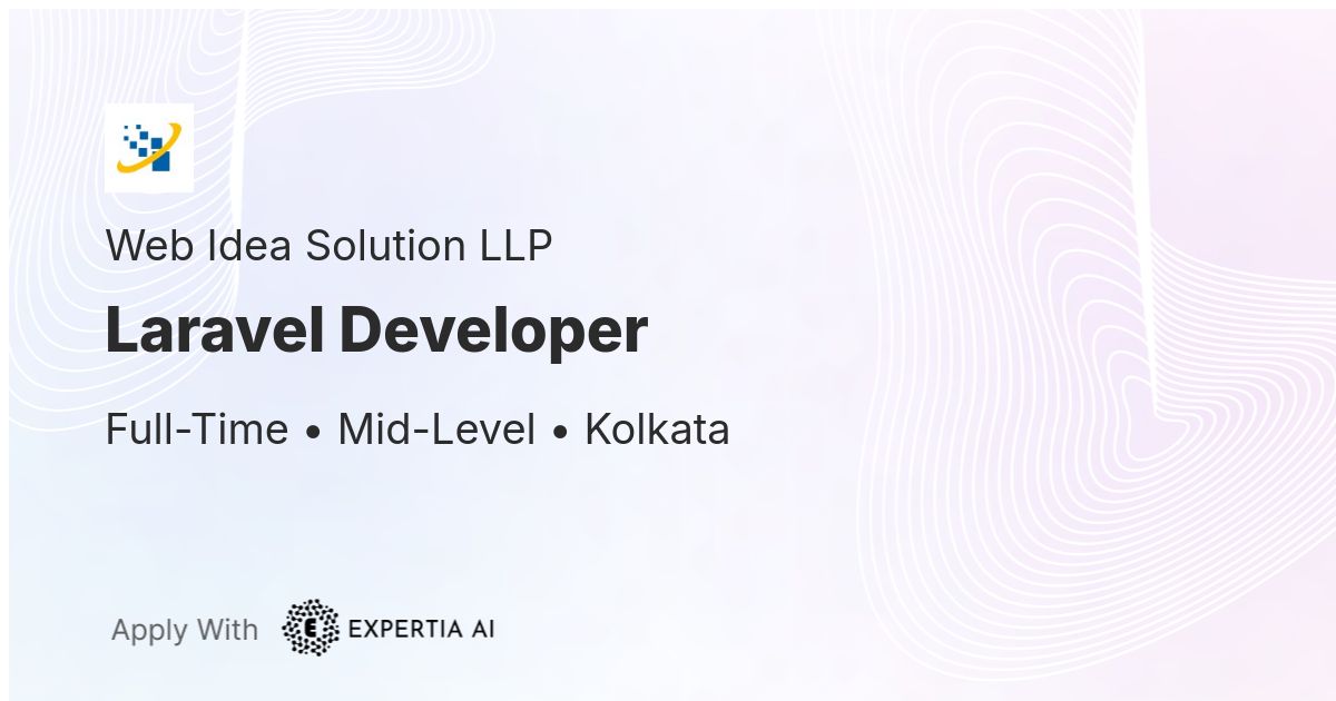 Laravel Developer Job | Kolkata | Mid-Level