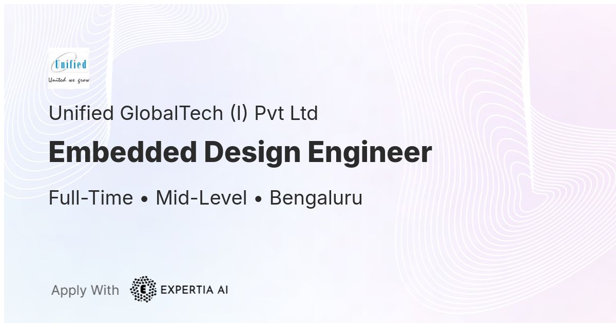Embedded Design Engineer Job | Bengaluru | Mid-Level
